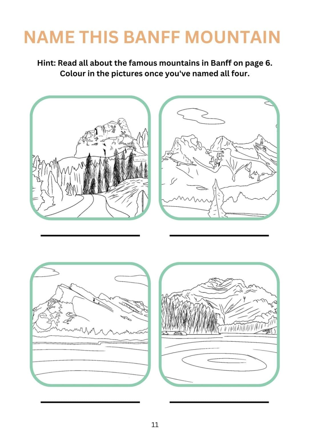 Banff Kids Activity Book - Banff with Kids